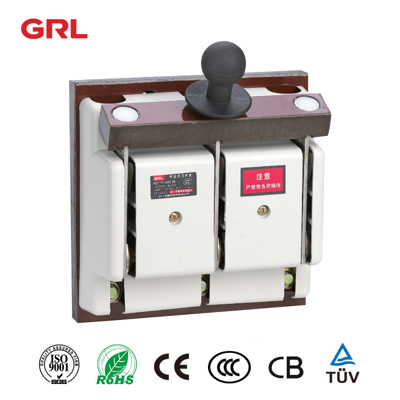 HD11F, HS11F series single throw and double throw protective knife switches - GRL FUSE