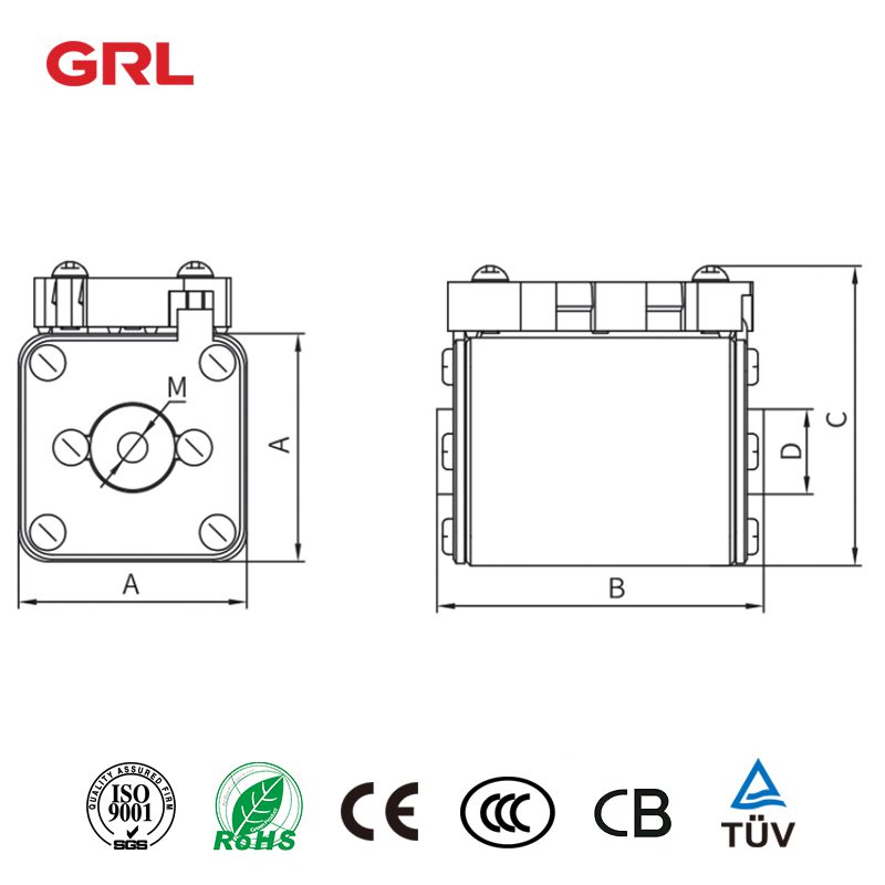 aR Fuses DNT-O1J Series AC1000V 100kA Semiconductors Equipment ...