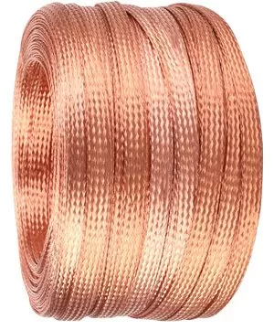 GRL braided copper busbar customizable 0.15mm copper foil soft ...