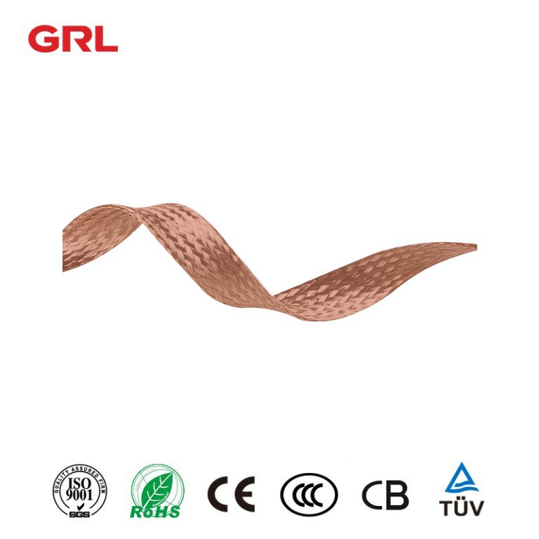 GRL braided copper busbar customizable 0.15mm copper foil soft ...