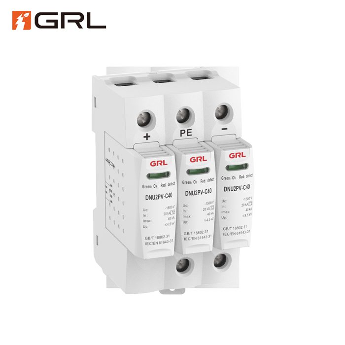 GRL DC 1500V PV SPD Solar Surge Protection Device Factory